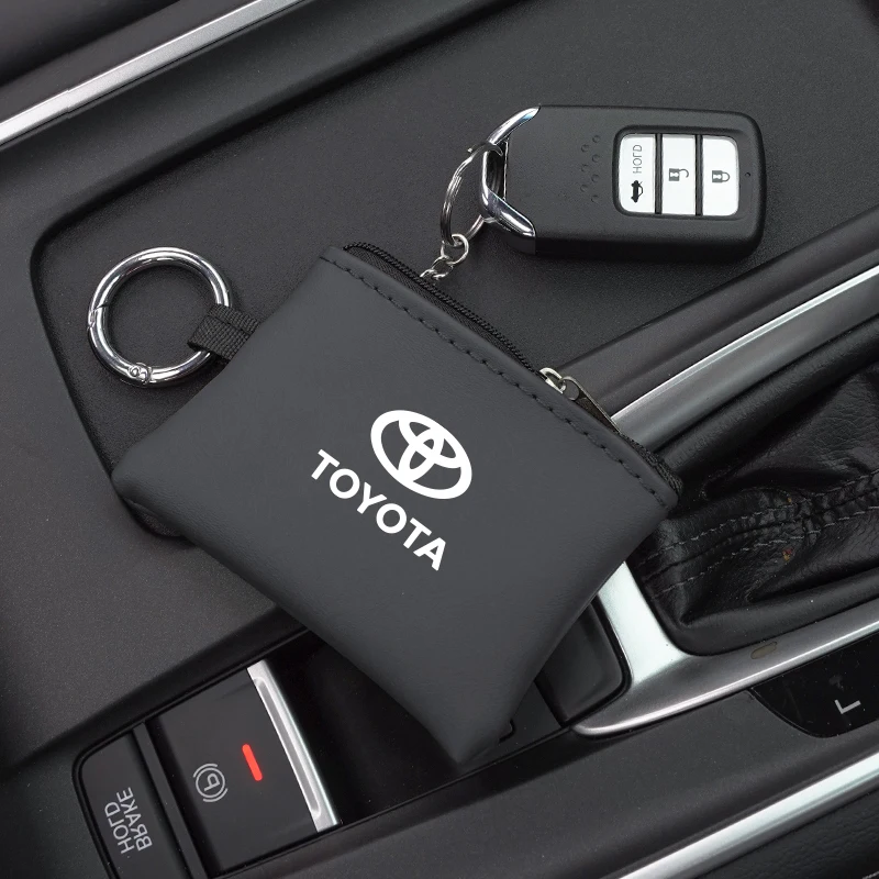 Mini-monedero-de-cuero-para-llaves-de-coche-monedero-para-Toyota-Hilux ...