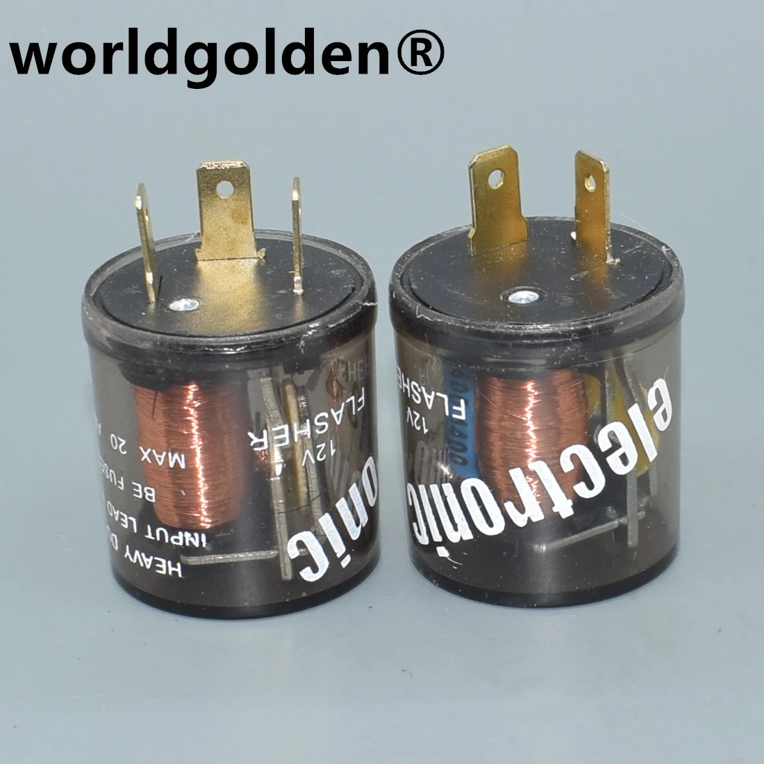 worldgolden-3pin-2pin-12V-20A-Round-Style-Electronic-Turn-Signal-Light ...
