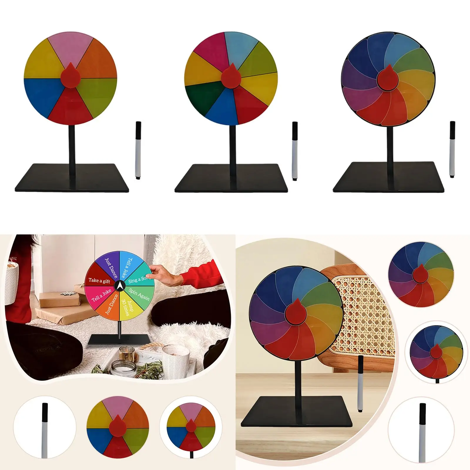 Mesa de premio, plato giratorio, rueda de ruleta reutilizable para ...
