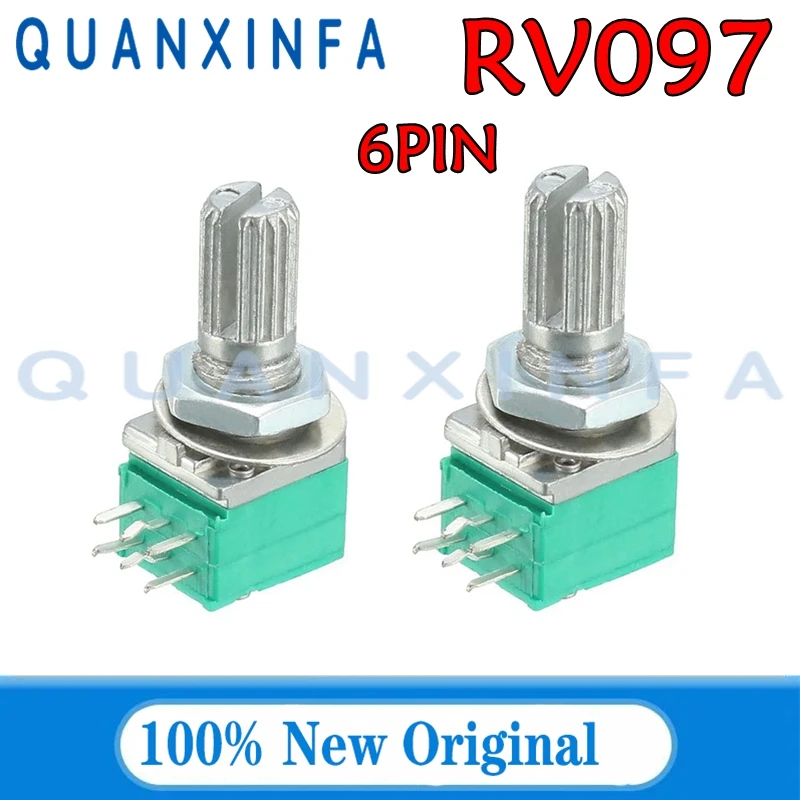 5PCS RV097 6pin RK097 RK097G B 50K 20K 10K 5K 1K 100K 500K with One ...
