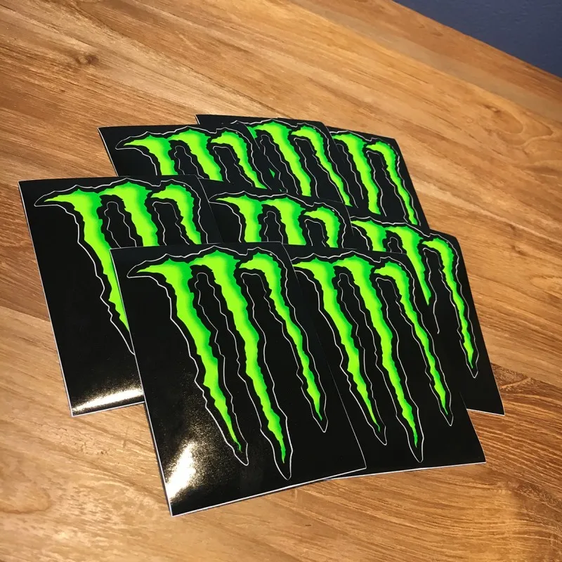 Pegatina-de-vinilo-Monster-Energy-para-casco-de-bicicleta-logotipo-de ...