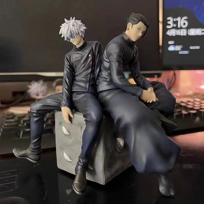 Anime-Jujutsu-Kaisen-Figure-GK-Satoru-Gojo-Geto-Suguru-seduta-postura ...