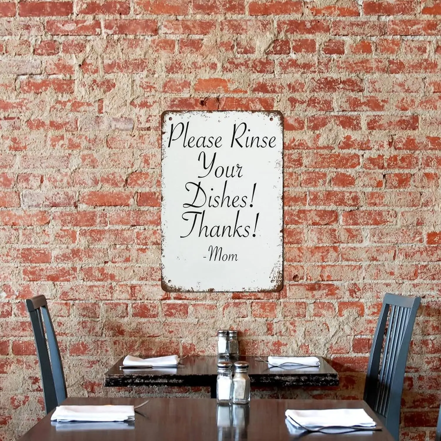 Funny Wash Dishes Sign