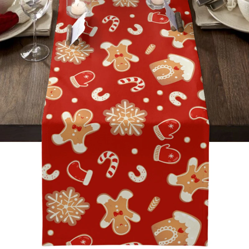 Christmas-Gingerbread-Man-Table-Runner-Kitchen-Table-Family-Party ...