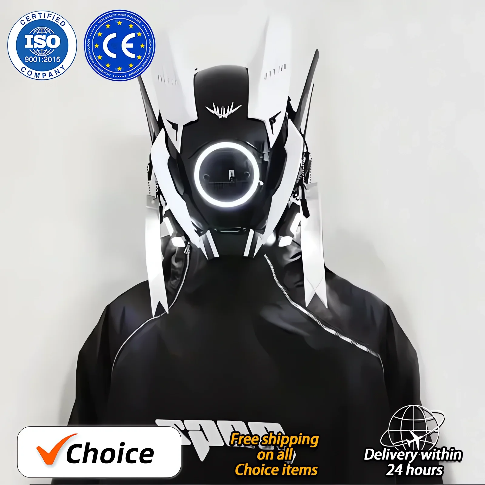 Cosplay-Cyber-Punk-Helmet-Man-Tech-Wear-Samurai-Mask-with-Led-Light ...