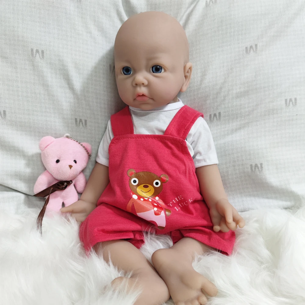 42cm girl reborn doll TPE material super soft can not wear pacifier ...