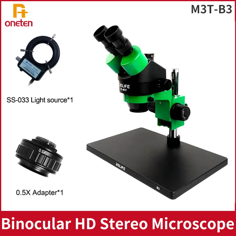 RELIFE-M3T-B3-Binocular-HD-Stereo-Microscope-0-7-4-5X-Continuous-Zoom ...