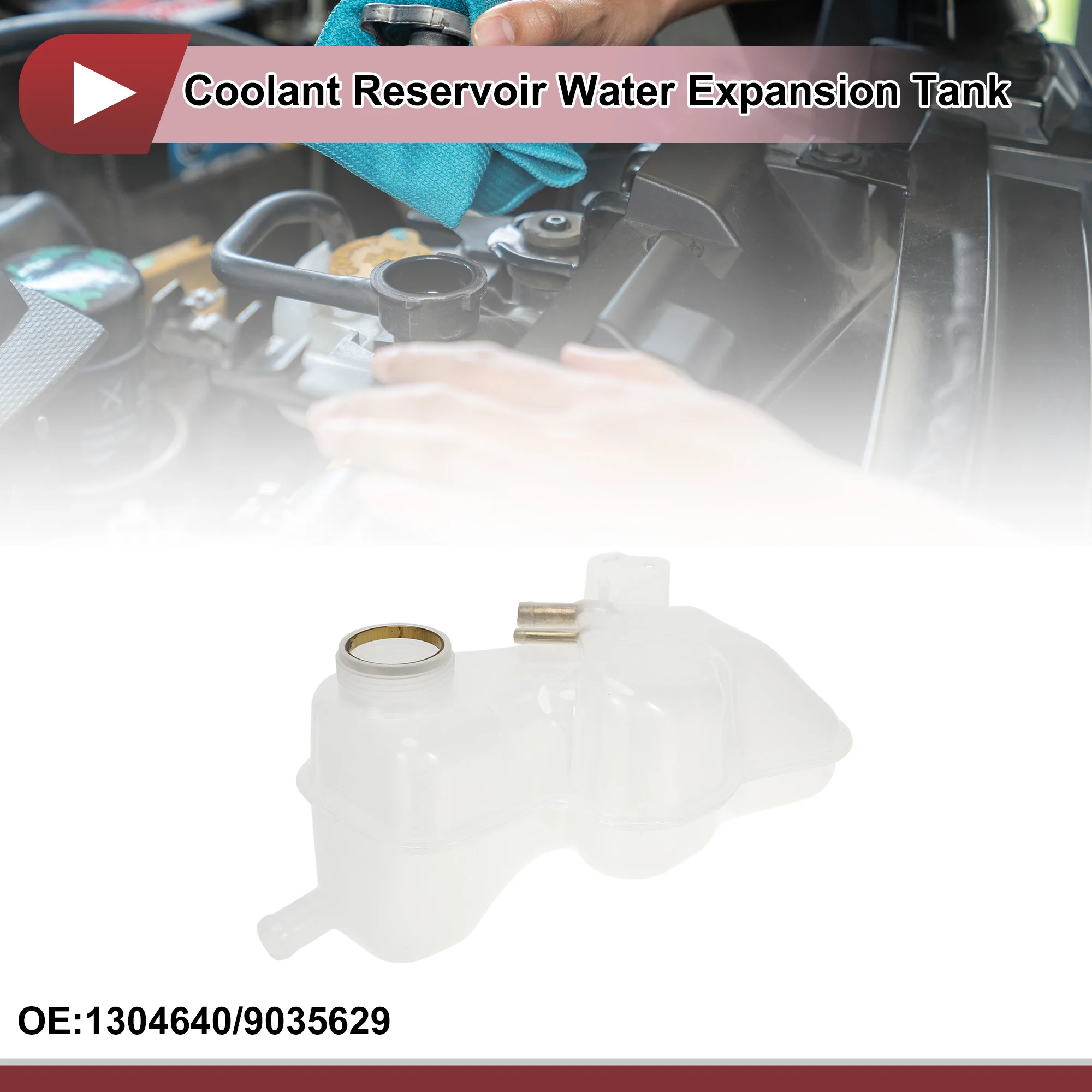 UXCELL Engine Coolant Reservoir Water Expansion Tank for Opel Calibra ...