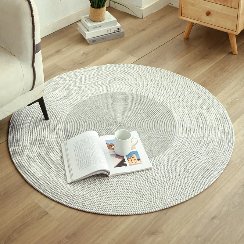 Cotton-Linen-Woven-Tassel-Table-Floor-Mat-Rope-Braided-Rugs-Bedroom ...