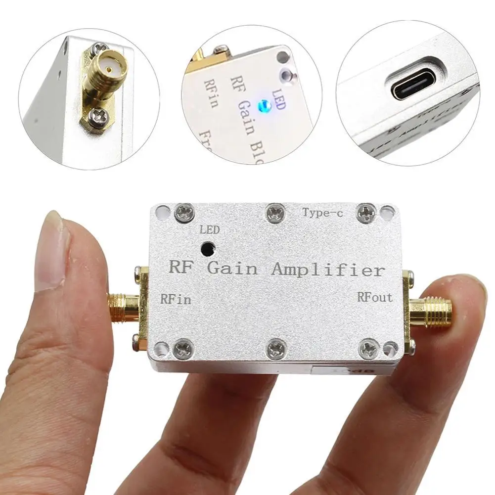 50M-6GHz-RF-Low-Noise-Portable-Amplifier-20dB-30dB-High-Gain-Pre-LNA ...
