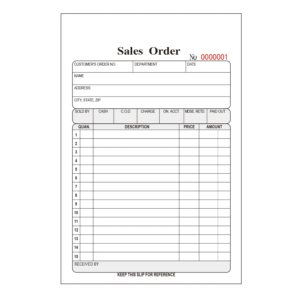 2-Part-Blank-Carbonless-Pocket-Order-Form-Pad-Copy-Boutique-Supplies ...
