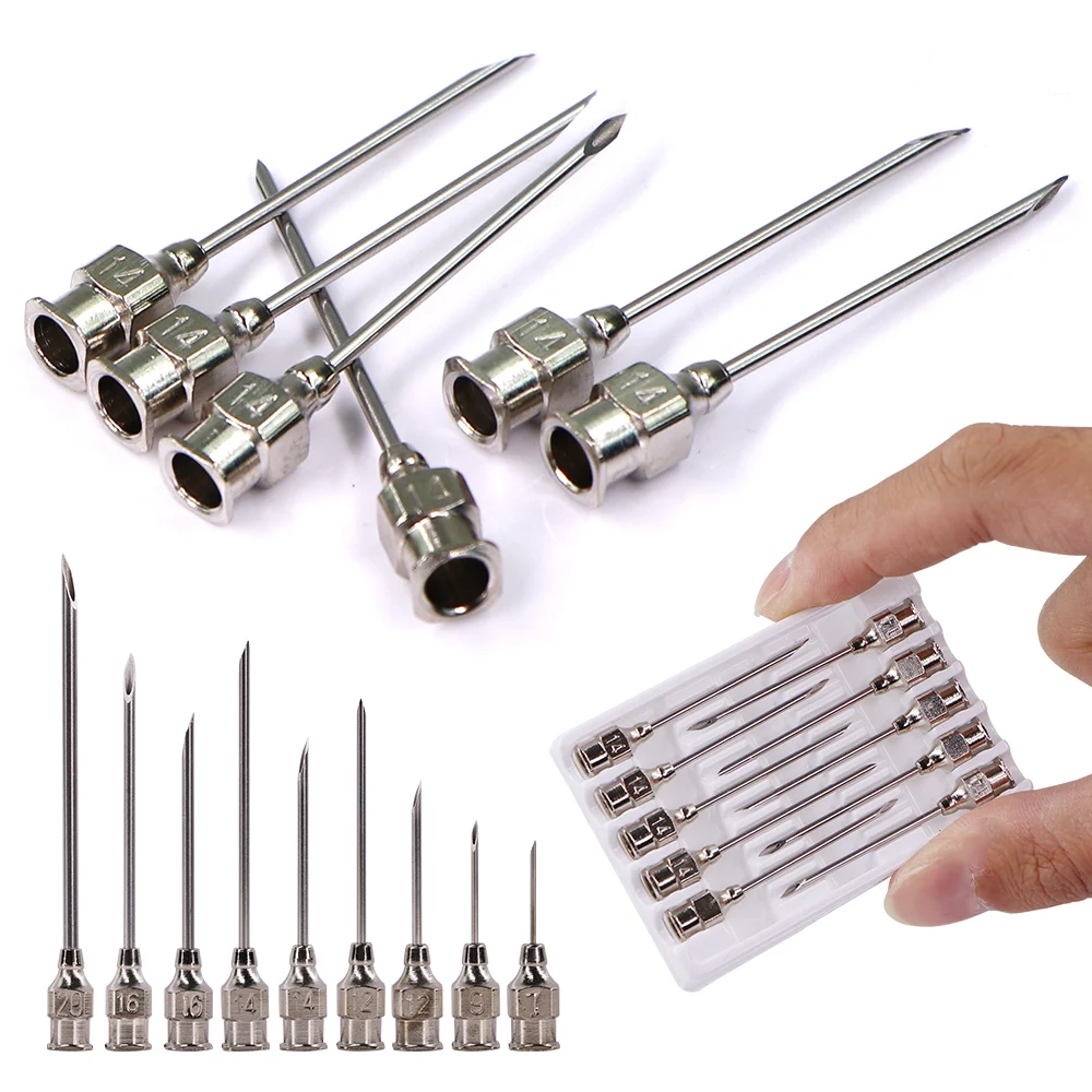 304-Stainless-Steel-Syringe-Pinhead-Dispensing-Needle-Vaccine-Injection ...