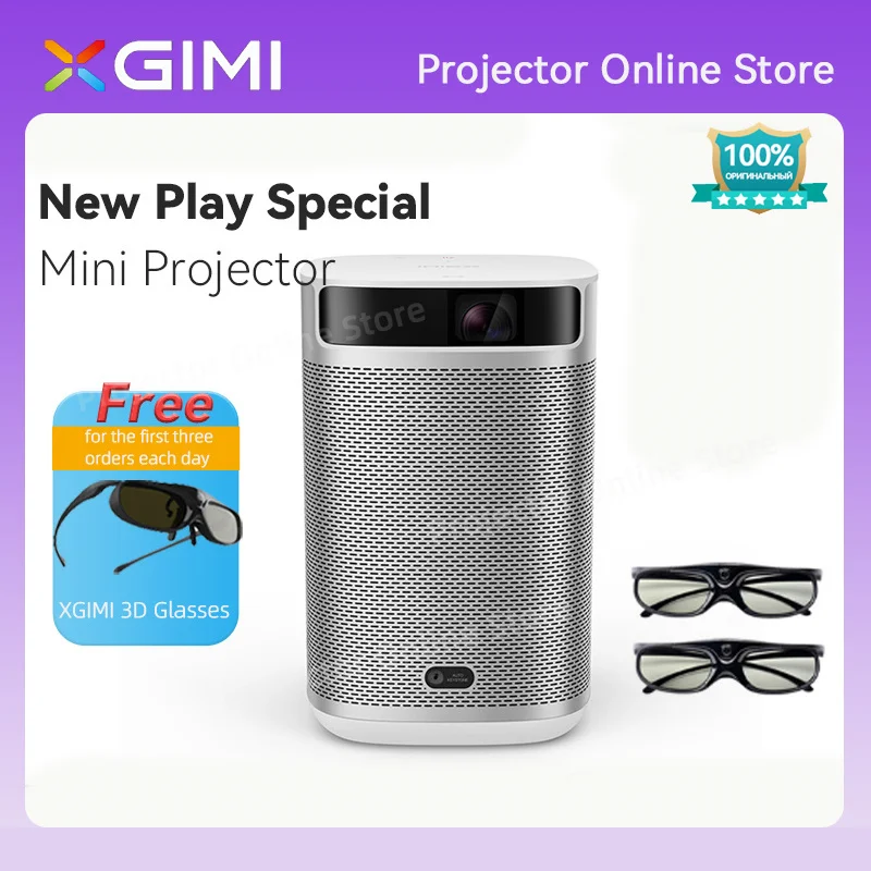 XGIMI-Portable-Mini-Projector-for-Movies-3D-540P-Bluetooth-Screenless ...