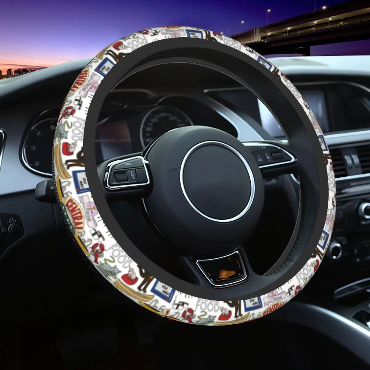 38cm-Car-Steering-Wheel-Covers-Friends-Kee-American-TV-Series-Elastic ...