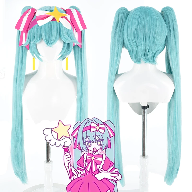 Miku Cosplay Wig Anime Retry Now High-Temperature Material Temperature ...