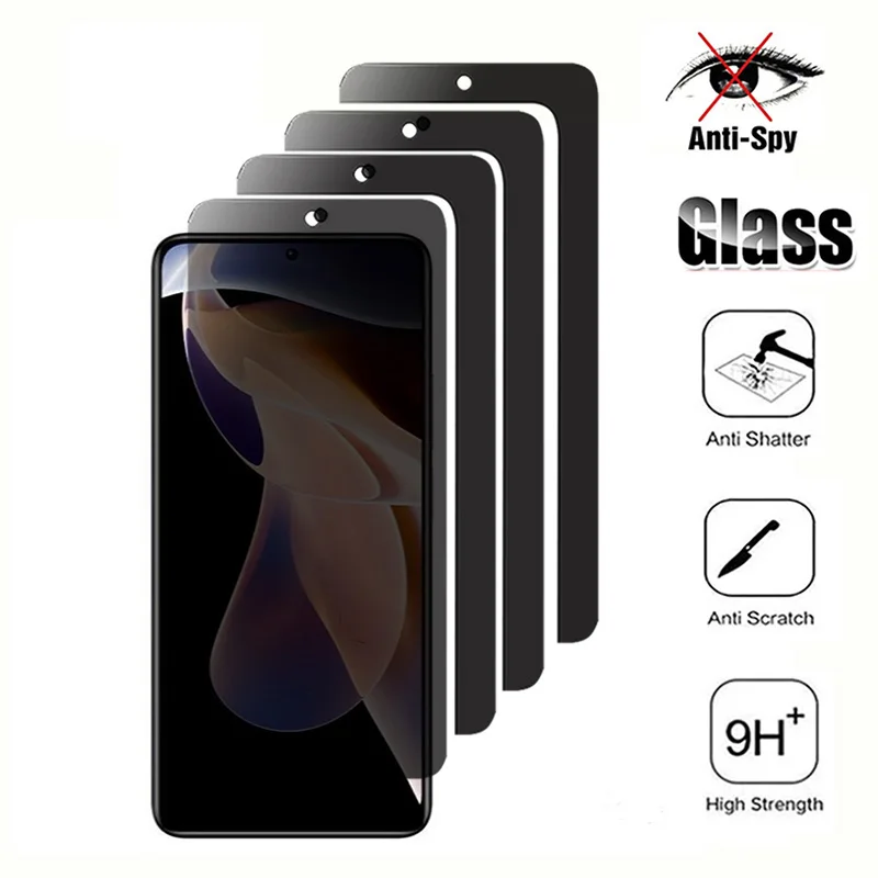 3D Privacy Screen Protectors For Xiaomi Redmi Note 11 9 10 Pro 4G 5G Anti-spy Protective For ...