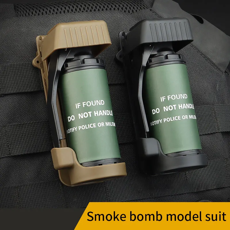 Smoke Bomb Model Hollow Can Be Filled Pop-up Toy Cosplay Props MOLLE ...