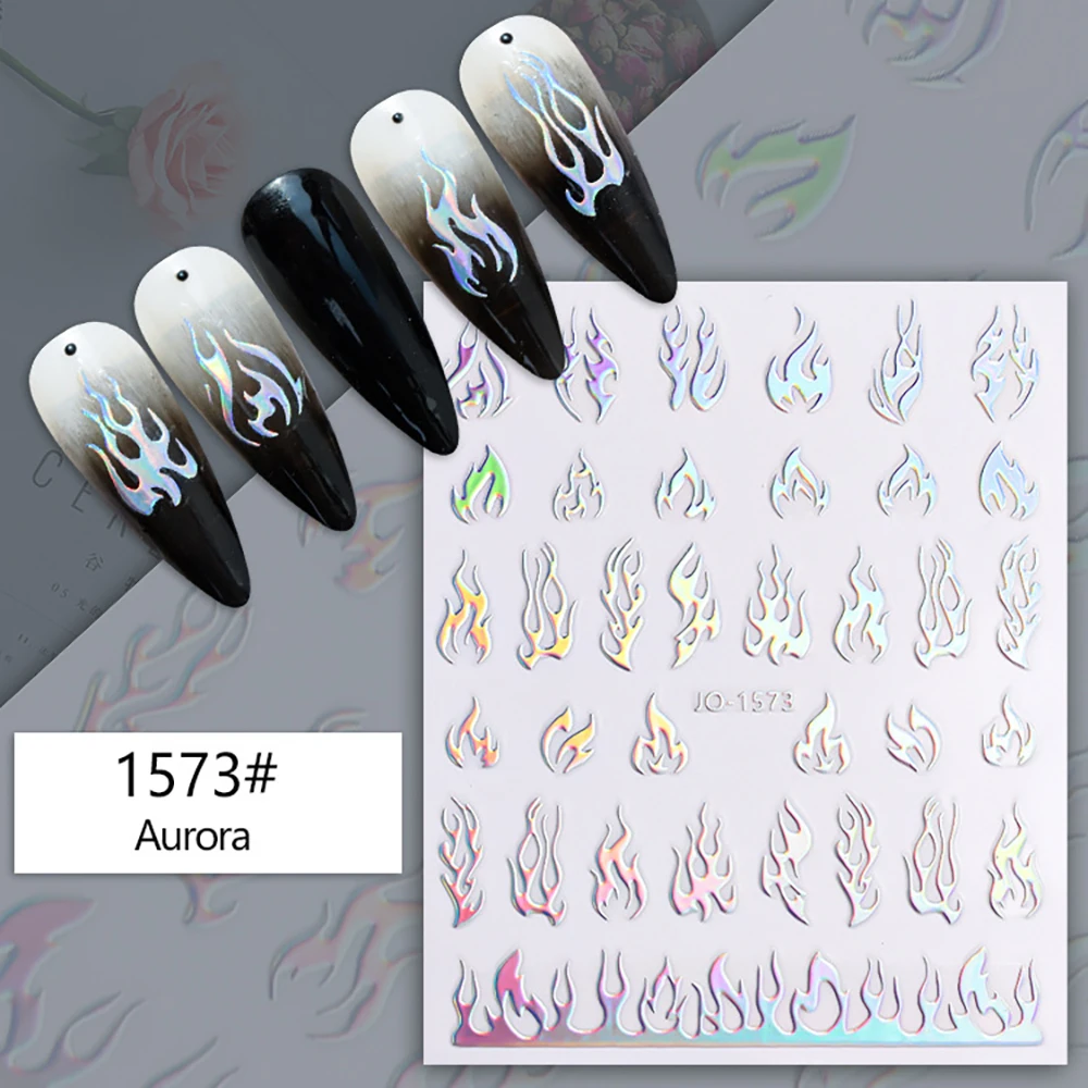 Nail-Sticker-Summer-Sliders-Art-Gradient-Fire-Adhesive-Slider-Laser ...