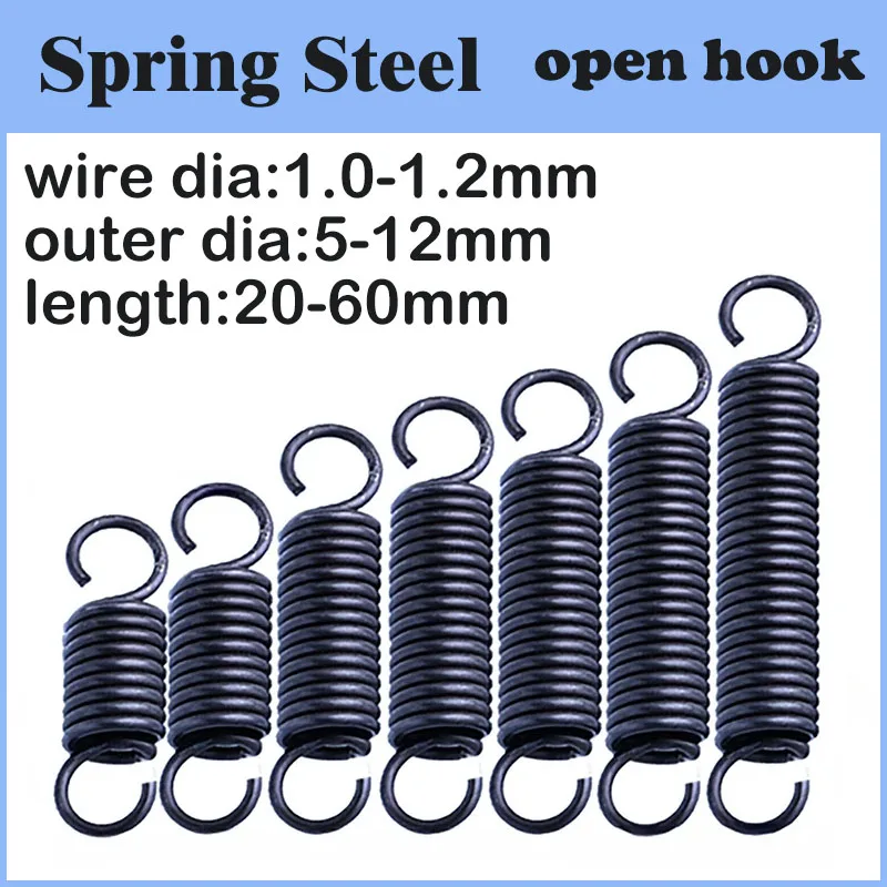 5pcs-Wire-Dia-1-0-1-2mm-Spring-Steel-Extension-Spring-OD-5-12MM-Open ...