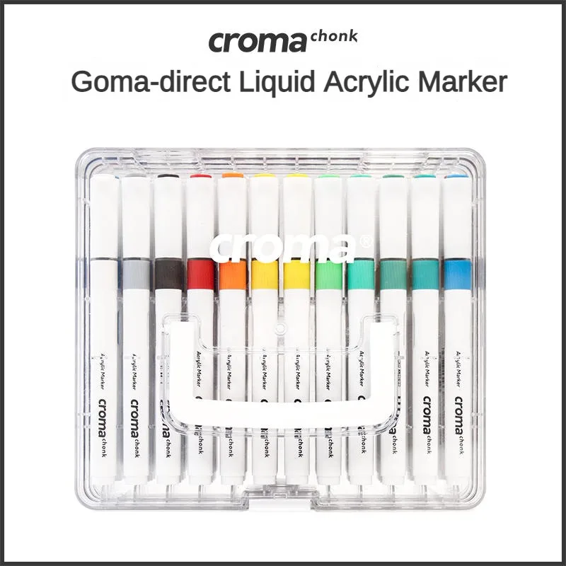 Croma-24-48-72-Color-Direct-Liquid-Acrylic-Marker-Pens-Waterproof ...