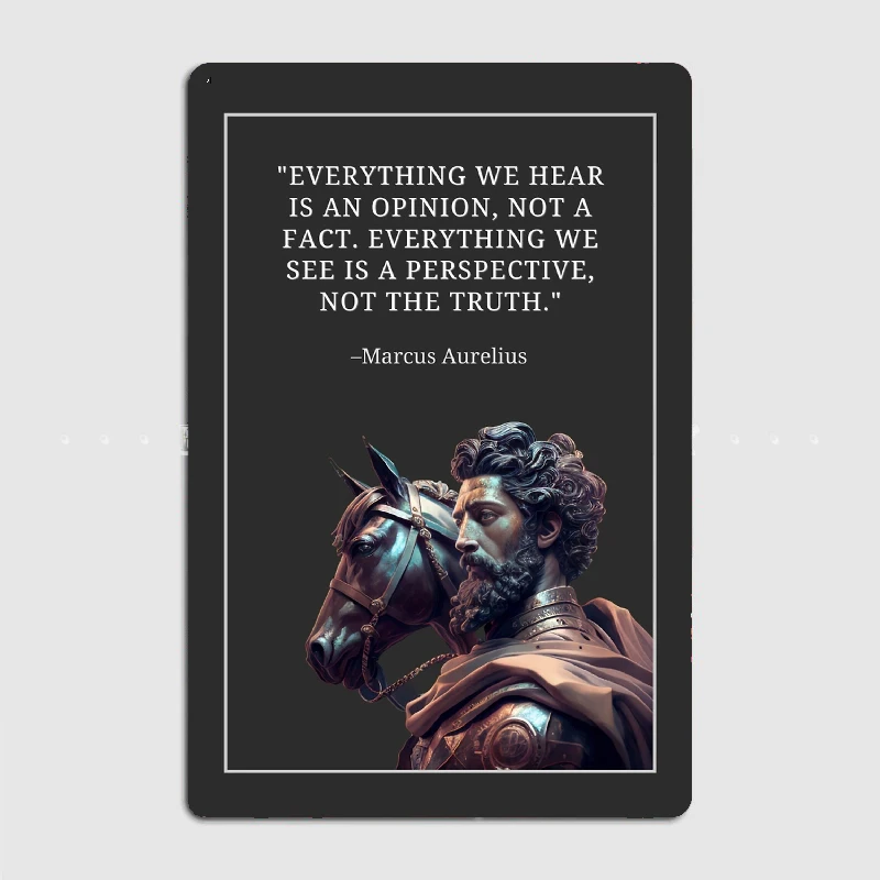 Marcus Aurelius Antoninus Augustus Poster Metal Tin Sign Truck Indoor ...