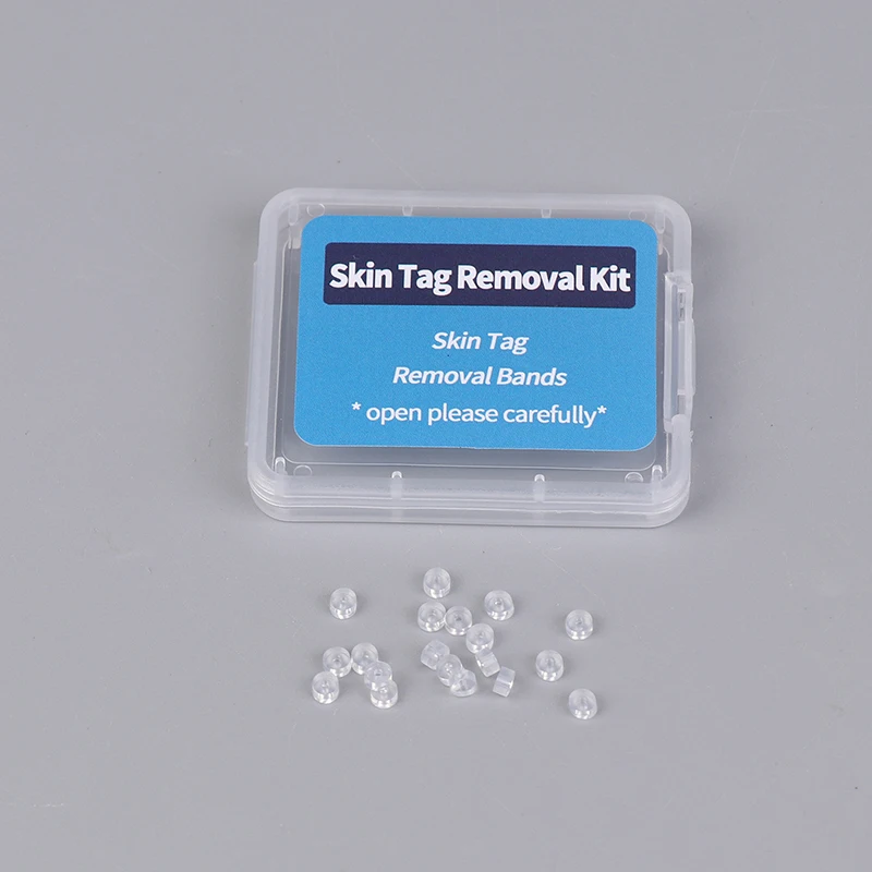 20pcs/box Skin Tag Removal Rubber Bands Micro Band Non Toxic Face Care ...
