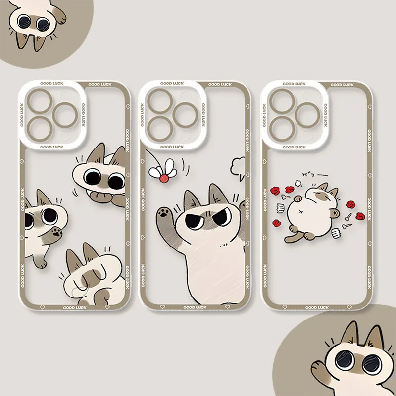Anime-Siamese-Cat-Case-for-Samsung-Galaxy-A04-A04S-A04E-A14-A34-A54-A13 ...