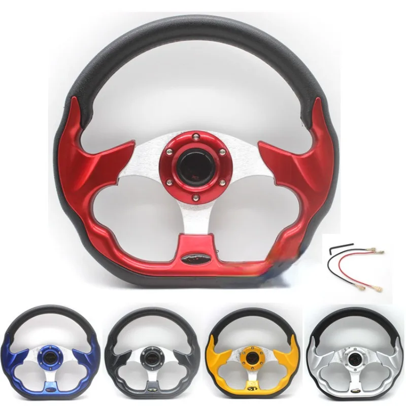 2023new-320mm-PU-steering-wheel-leather-steering-wheel-Aluminum-Frame ...