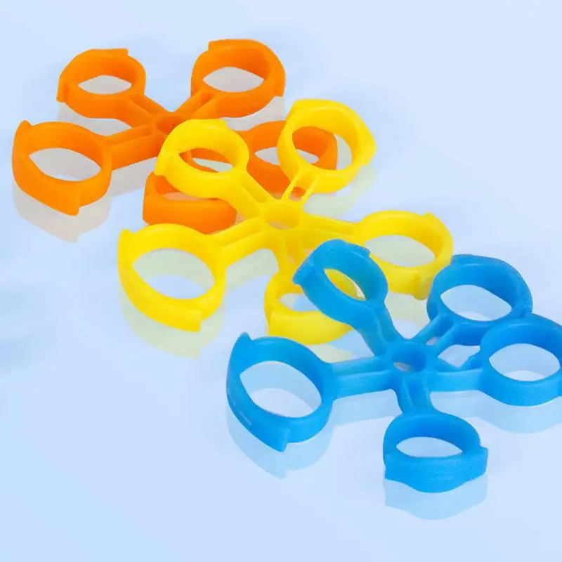 New Silicone Grip Device Finger Exercise Stretcher Hand Grip Trainer ...