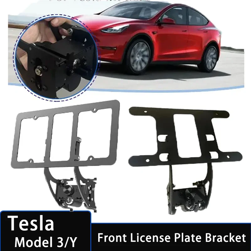 2023-Model-3-Anti-Theft-Front-License-Plate-Frame-For-Tesla-Model-3-Y ...