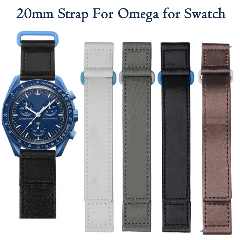 Omega Swatch Leather Watch Strap | 20mm Swatch Omega Watch Strap - 20mm ...