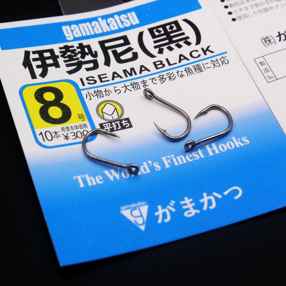 Gamakatsu-Iseama-1-0-14-Fishing-Hooks-Japan-Black-steel-hooks-super ...