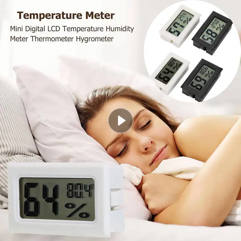 Mini LCD Digital Thermometer Hygrometer Temperature Indoor Convenient ...