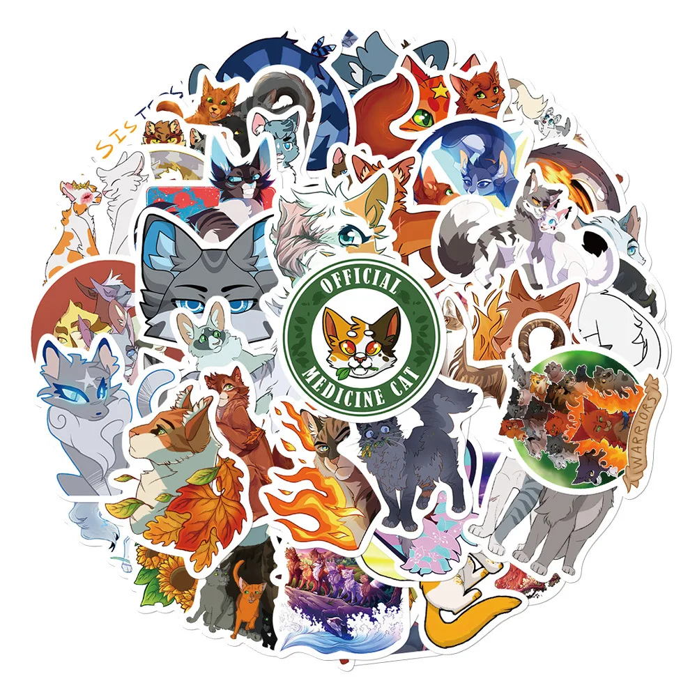 2 Lots 50PCS Skateboard Graffiti Stickers Warrior Cats For Car Laptop ...