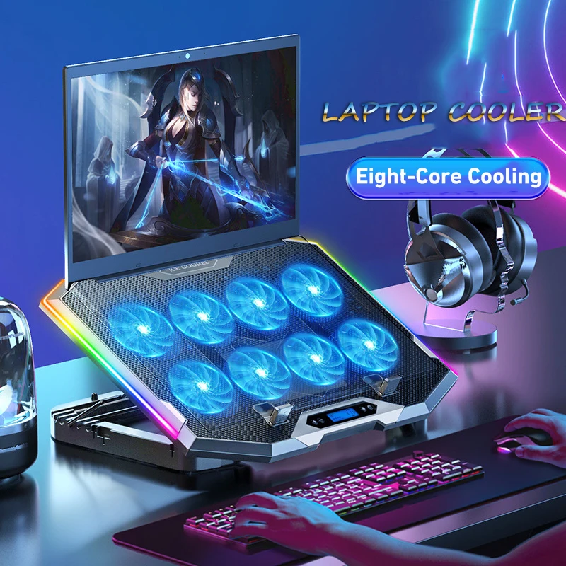 ICE-COOREL-Gaming-RGB-Laptop-Cooler-12-18-Inch-Led-Screen-Laptop ...