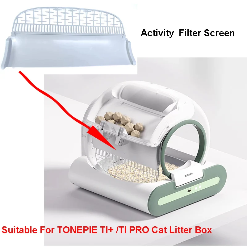 Cat-Litter-Box-Automatic-Toilet-Removable-Filter-Backboard-Screen ...
