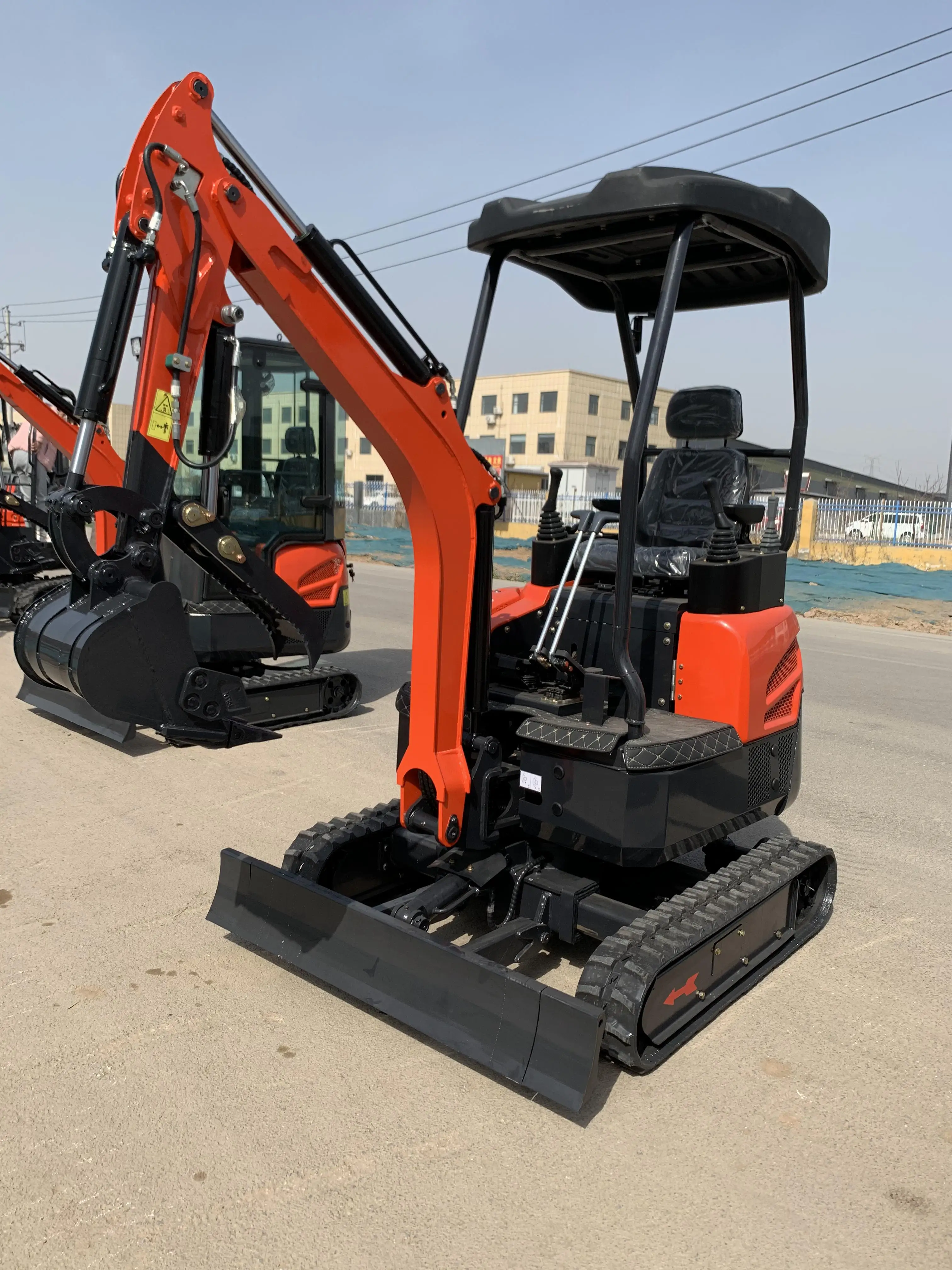 Backhoe Digging A Hole