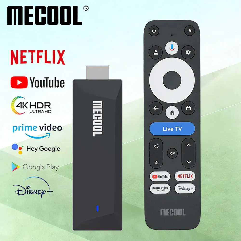 MECOOL MEgo 1 Android TV Stick Reltek Quad-core 8GB Google TV Sticks 2K ...