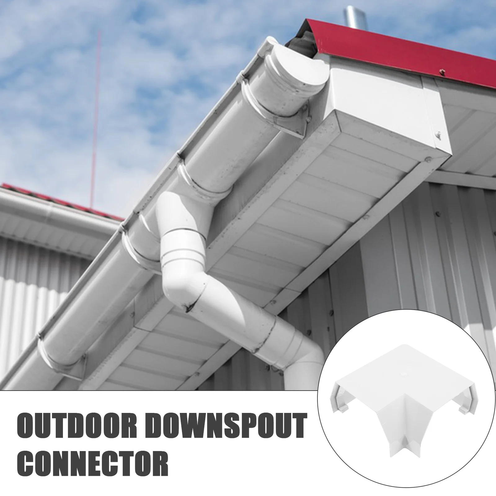 Sink Rain Gutter Adapter Downspout Drain Connector Joints Accessories ...