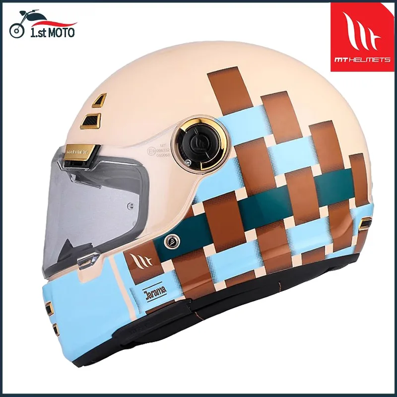 DOT ECE Approval Vintage MT JARAMA Motorcycle Helmet Full Face Casco MT ...