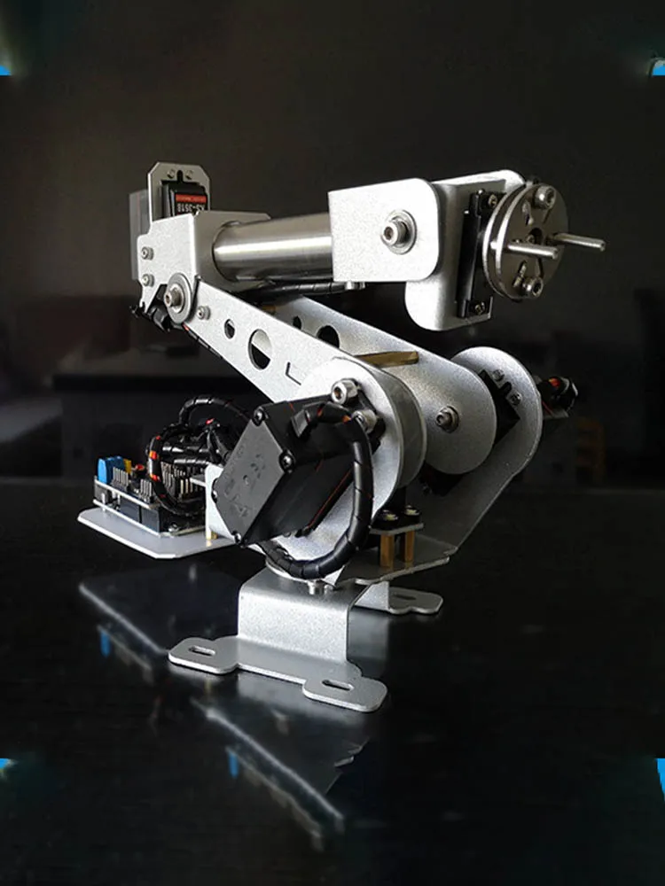 Modelo de brazo robótico mecánico 6 DOF, garra de acero inoxidable con Servos para Arduino, Kit ...