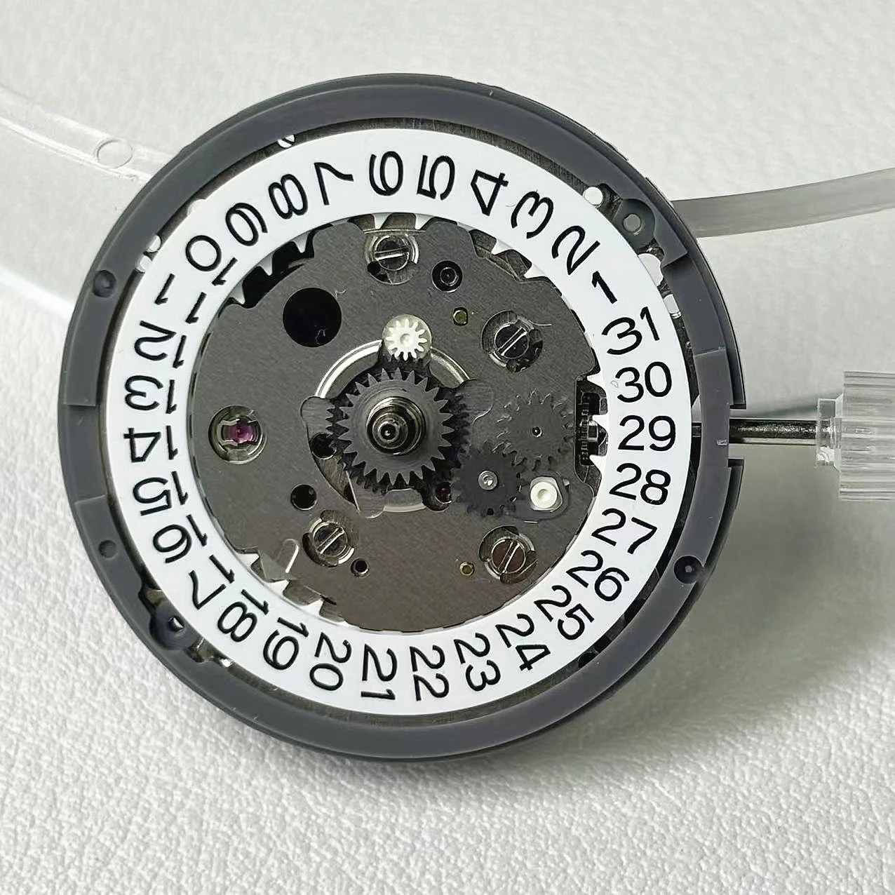 White Calendar High Accuracy 24 Jewels NH34 Mechanical Movements ...