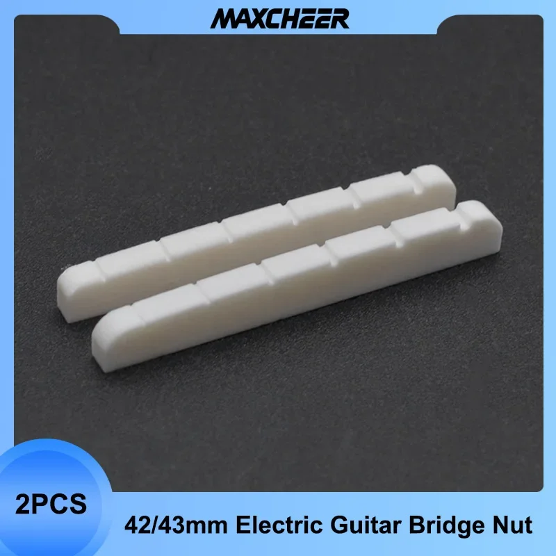 2Pcs-Bone-Electric-Guitar-Bridge-Nut-42mm-43mm-Bone-Bridge-Nut-for-6 ...