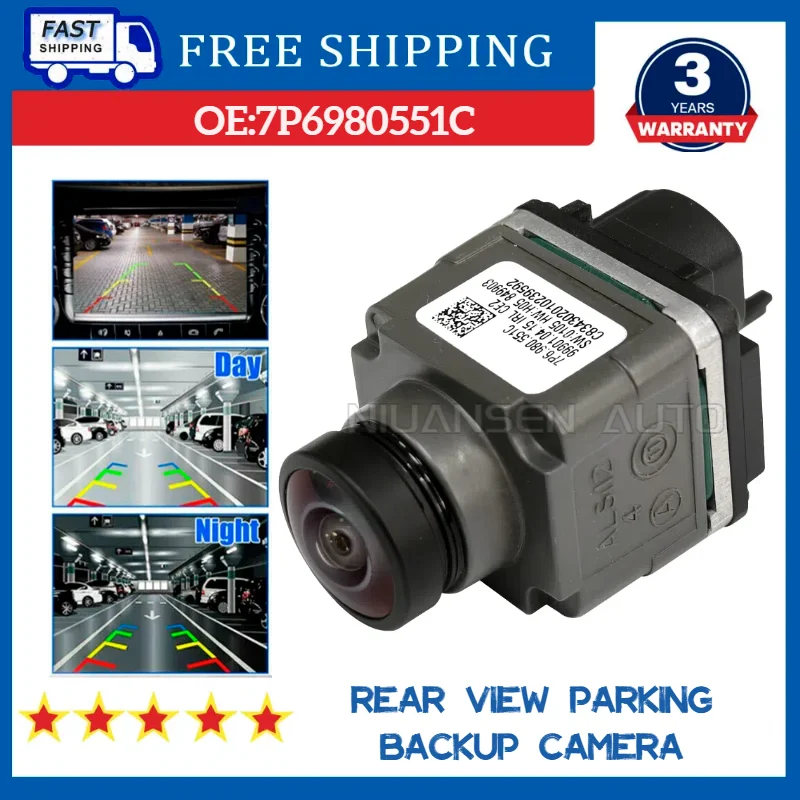 7P6980551C Surround View Camera Rear Parking Reversing Assist Camera ...