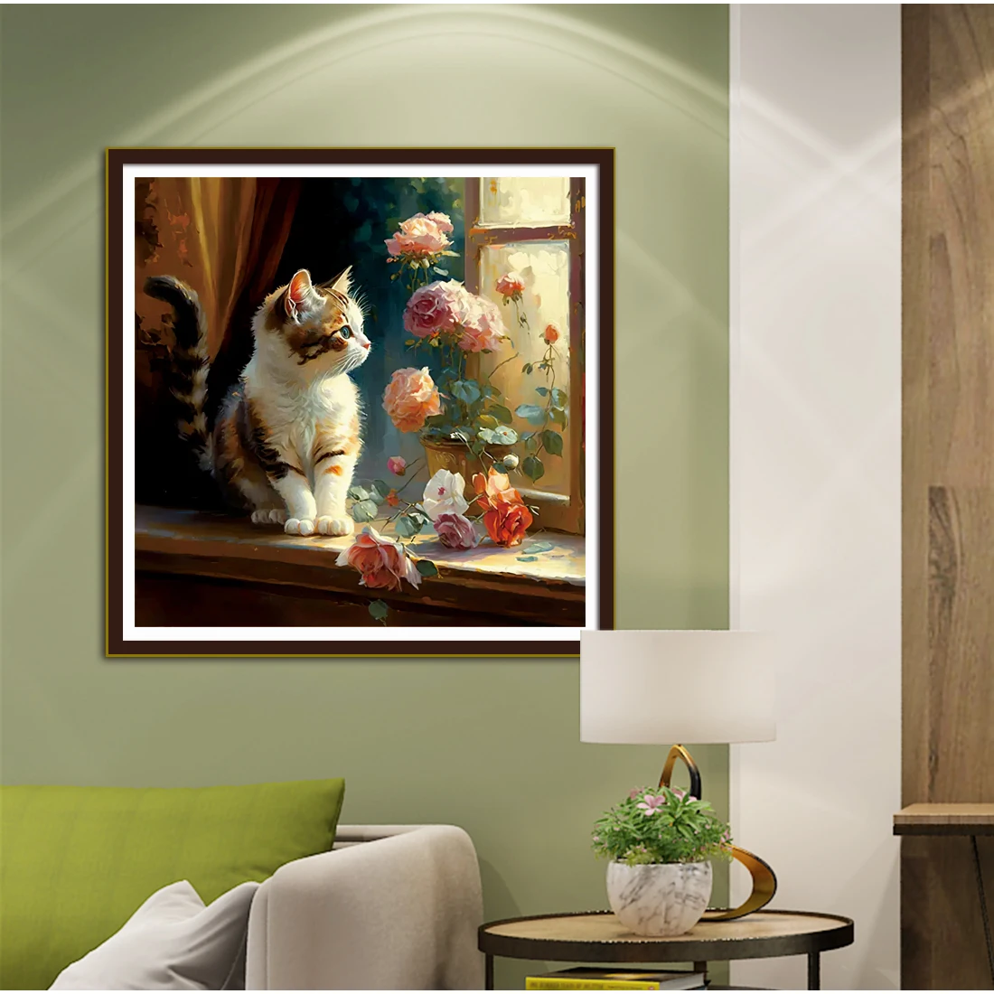 Little-Cat-Cross-Stitch-DIY-Handmade-Kit-Animal-Picture-Hand ...