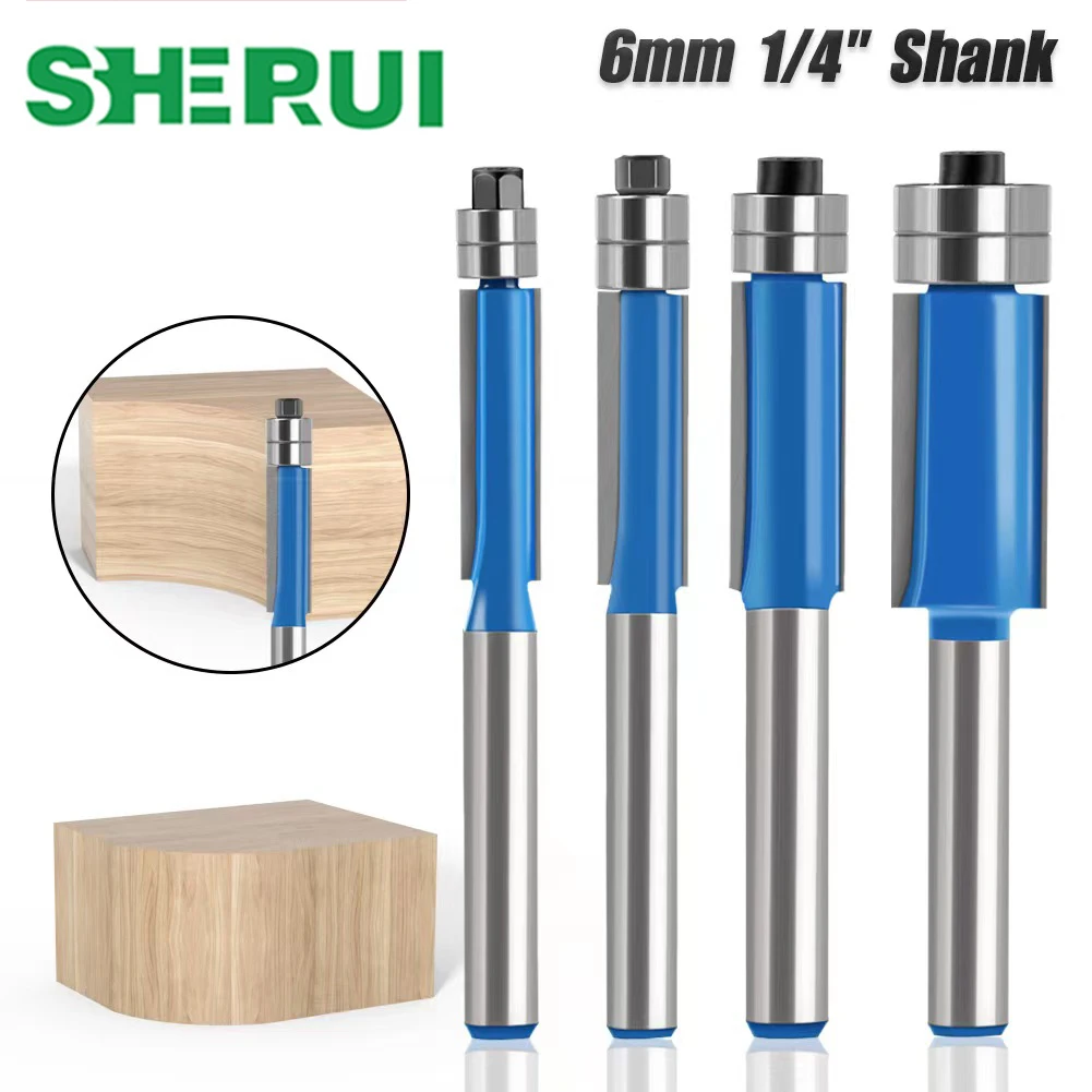 6MM-1-4-Flush-Trim-Bit-Router-Bit-Woodworking-Milling-Cutter-For-Wood ...