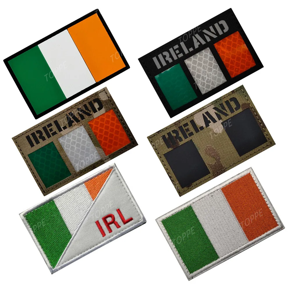 Ireland-Embroidery-IR-Patches-Armband-The-Irish-Flag-Patches-Armband ...
