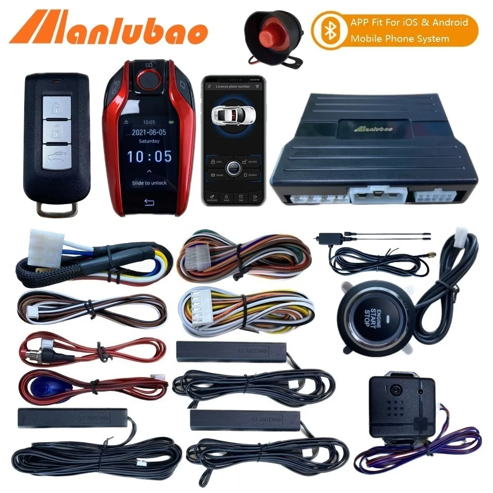 Manlubao-Bluetooth-APP-Smart-LCD-Key-Engine-Start-Stop-Passive-Keyless ...