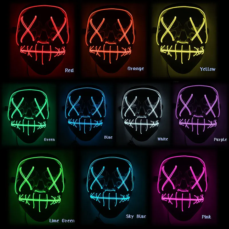 M-scaras-de-purga-de-ne-n-LED-m-scara-facial-de-Halloween-Horror-fiesta ...