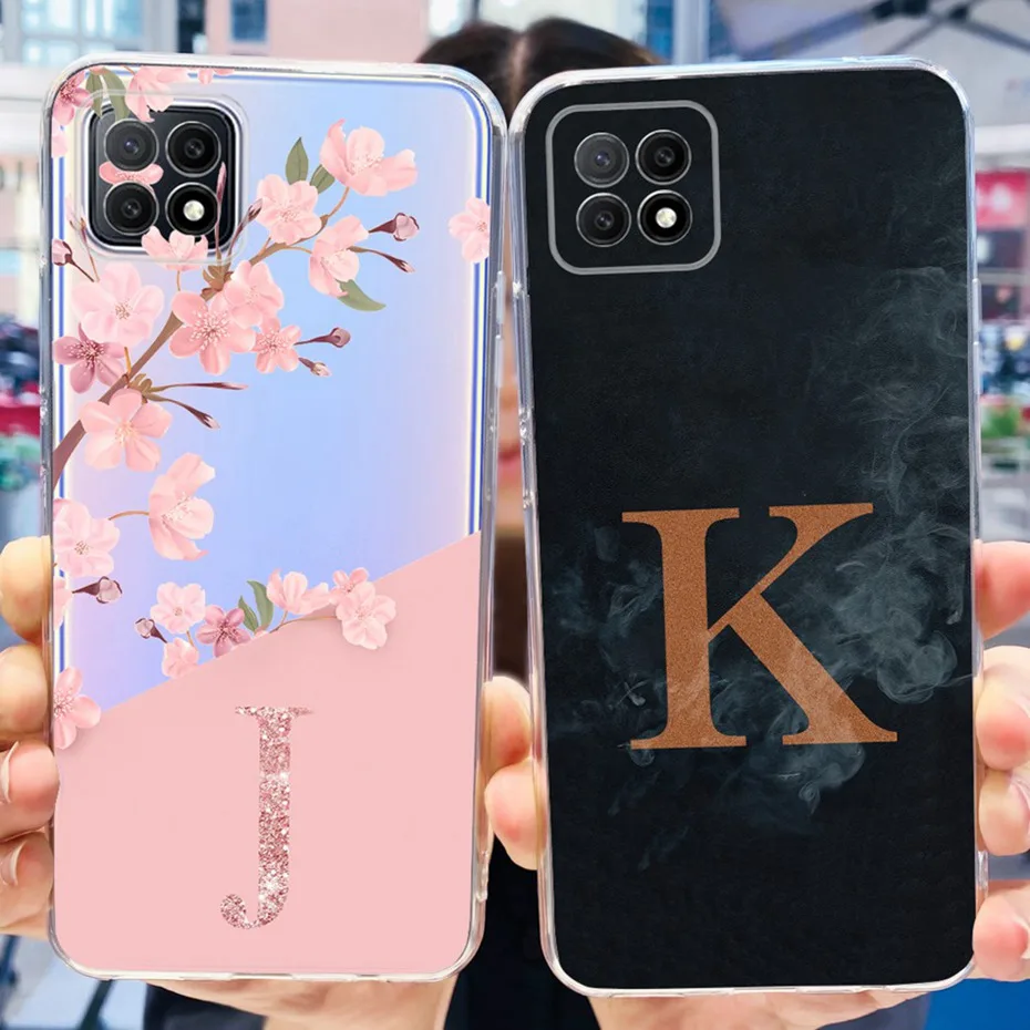 Case-For-OPPO-A73-5G-CPH2161-A72-5G-PDYM20-Fashion-Flower-Fog-Initial ...